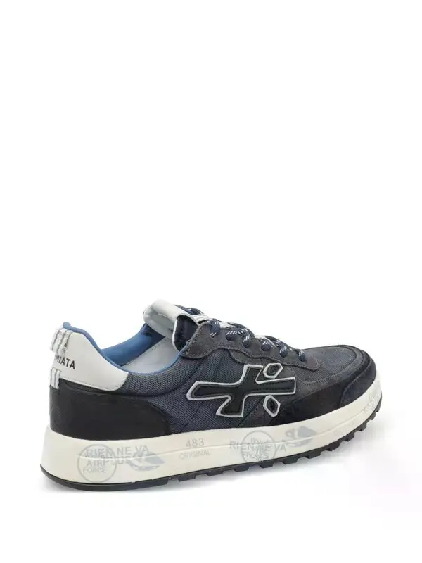 Premiata Logo Detail Panelled Sneakers - Blue