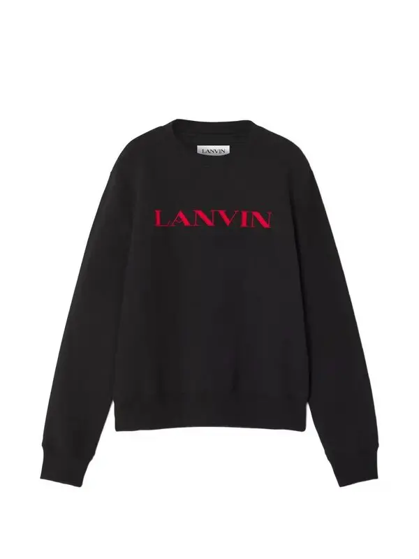 LANVIN Embroidered Logo Sweatshirt - Black