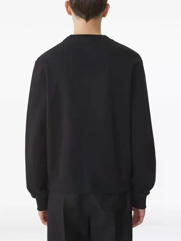 LANVIN Embroidered Logo Sweatshirt - Black