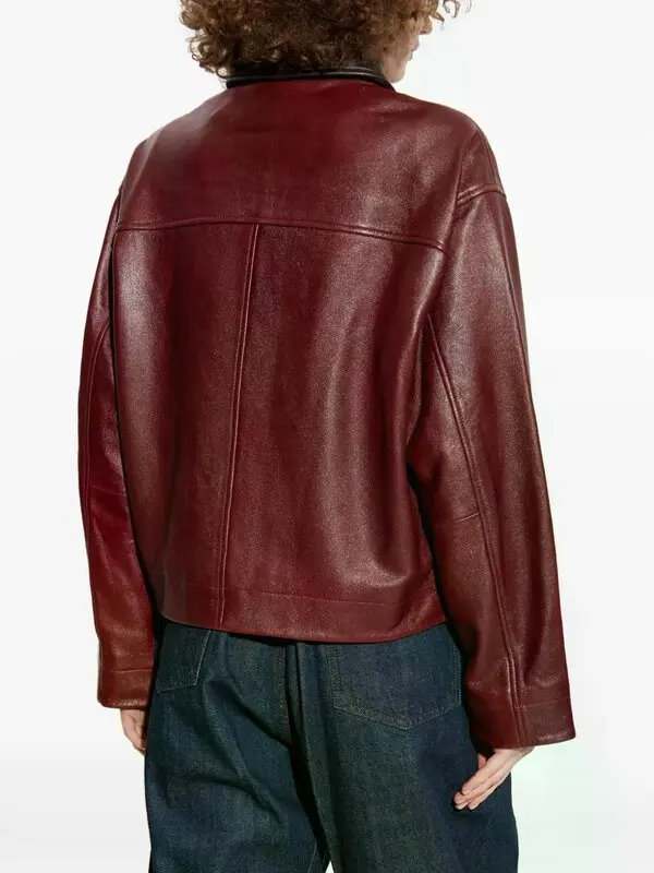 Rag & Bone Flap-pocket Leather Jacket - Red