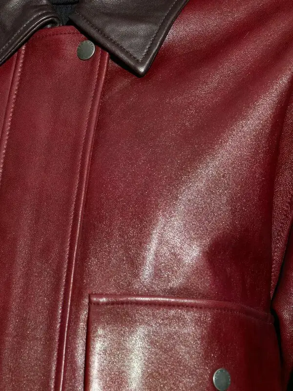 Rag & Bone Flap-pocket Leather Jacket - Red
