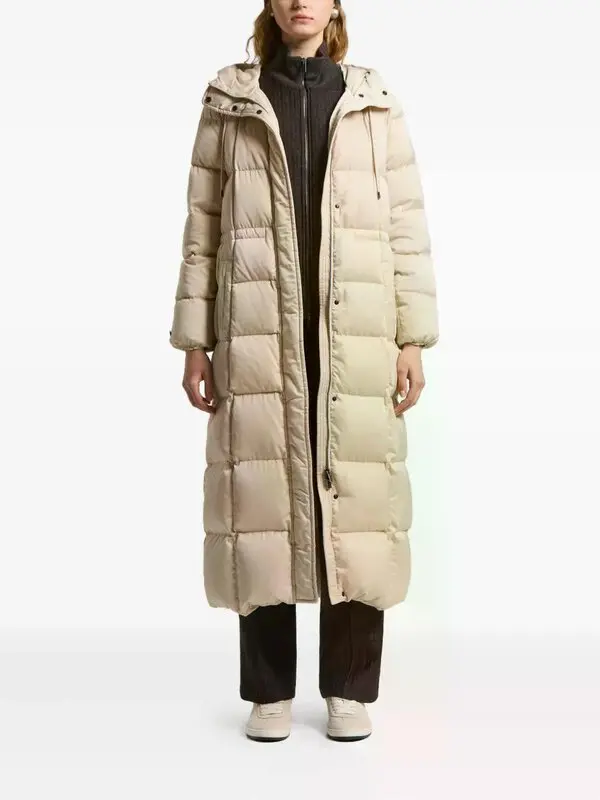 Peserico Hooded Quilted Down Coat