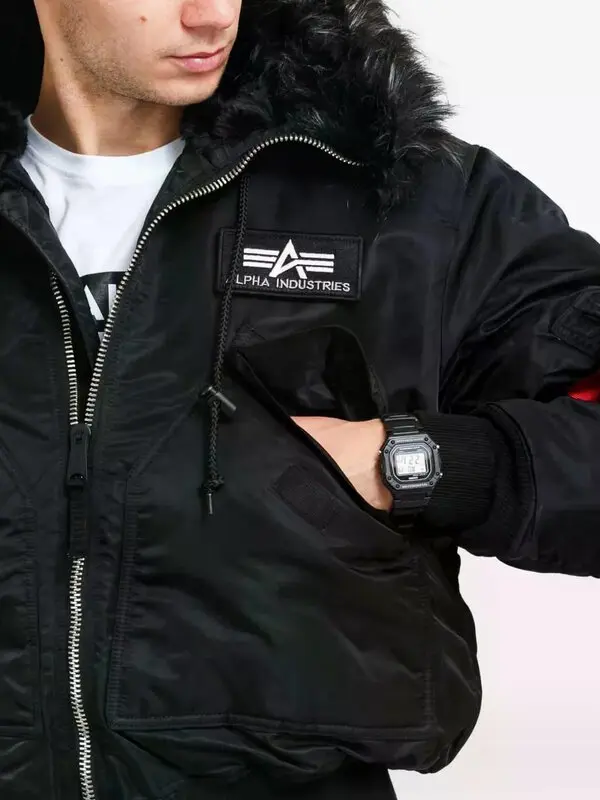 Alpha Industries Faux-fur Hooded Jacket
