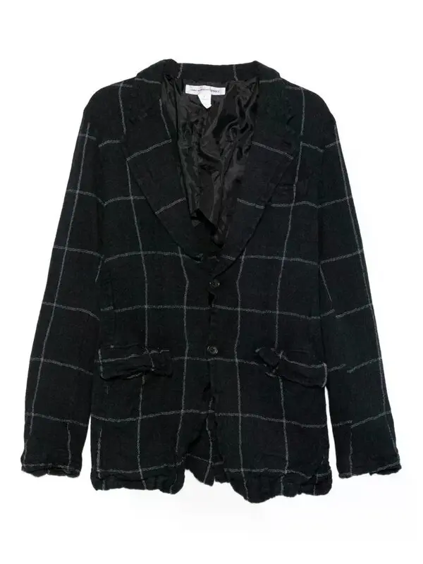 Comme Des Garçons Checked Blazer