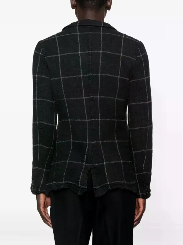 Comme Des Garçons Checked Blazer