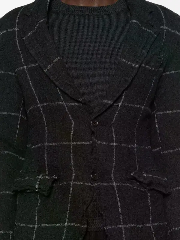 Comme Des Garçons Checked Blazer