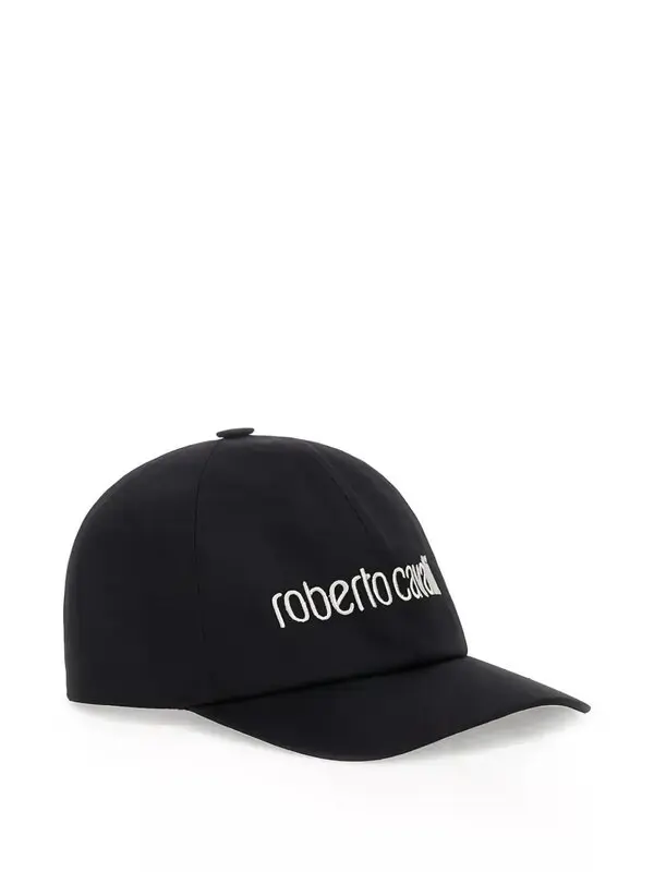 Roberto Cavalli Embroidered Logo Baseball Cap - Black