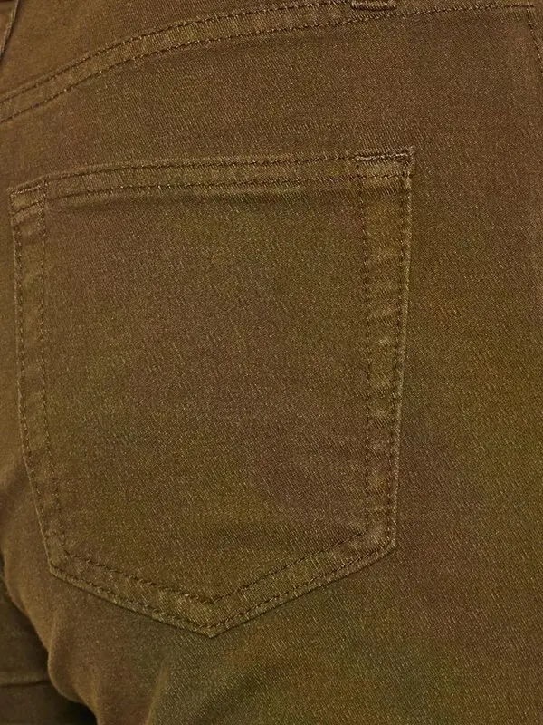 FRAME High-waisted Front-pocket Trousers