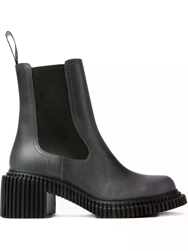Camper Pix London Leather Chelsea Boots - Grey