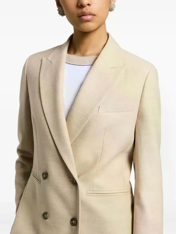 Peserico Double-breasted Wool Blazer