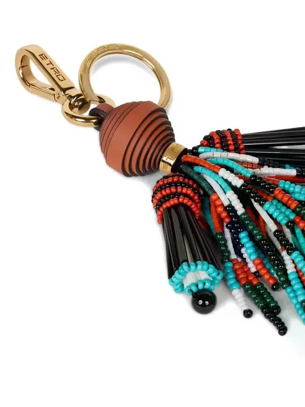 Etro Beaded Tassel Keyring