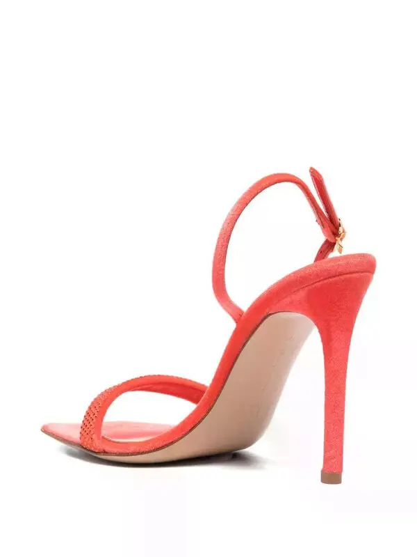 GIANVITO ROSSI 105mm Crystal-embellished Slingback Sandals - Red