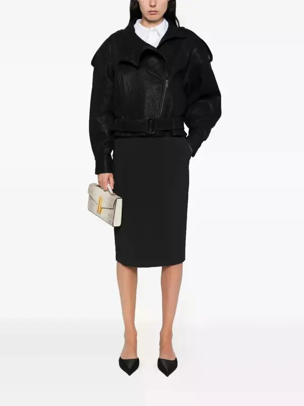 Elisabetta Franchi Jewel Logo Midi Skirt