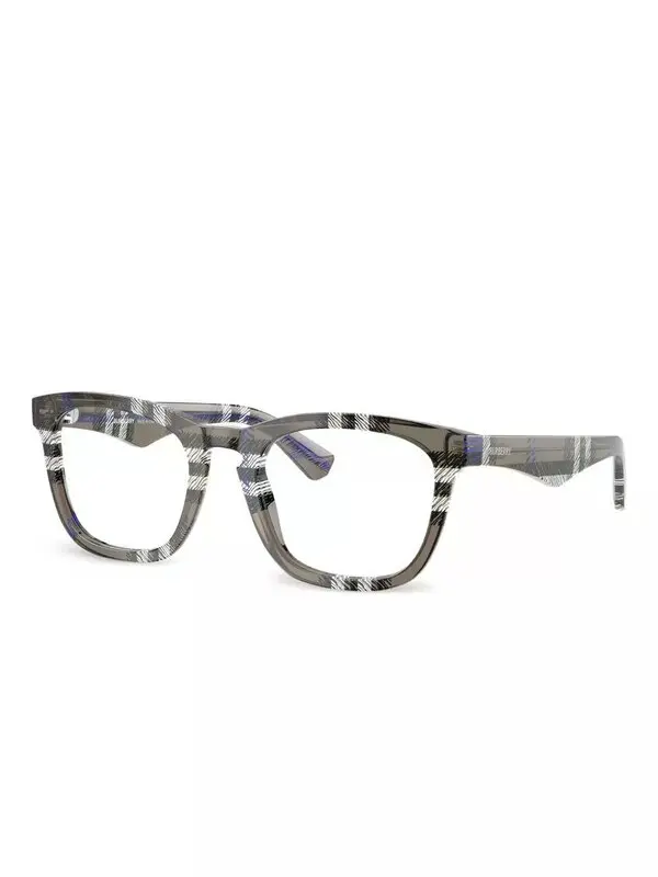 Burberry Check-pattern Square-frame Glasses