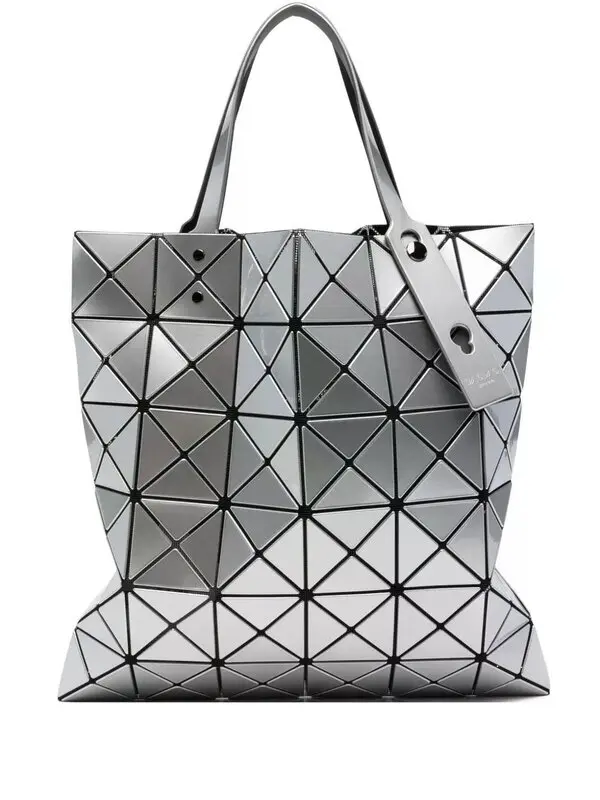 Issey Miyake Lucent Geometric-pattern Tote - Grey