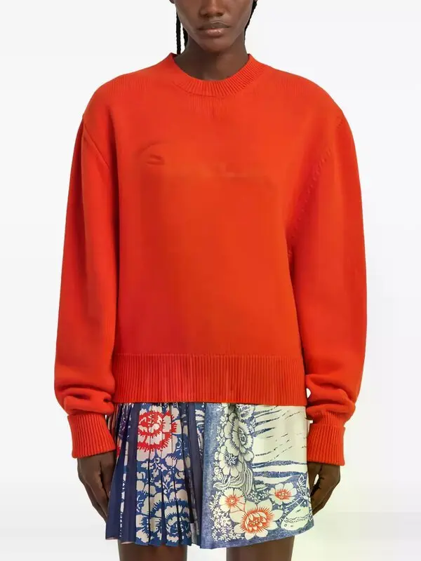 Roberto Cavalli Embroidered Logo Crewneck Sweater