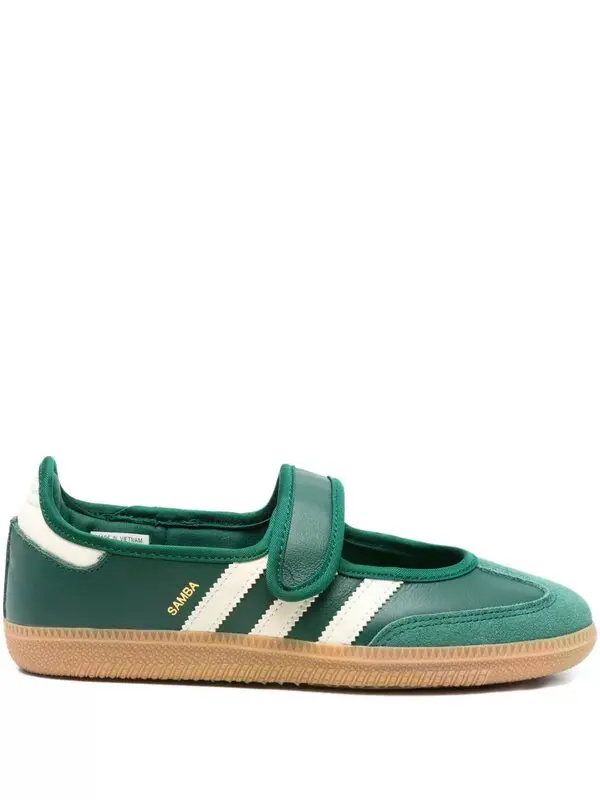 Adidas Samba Jane Three-stripe Sneakers - Green