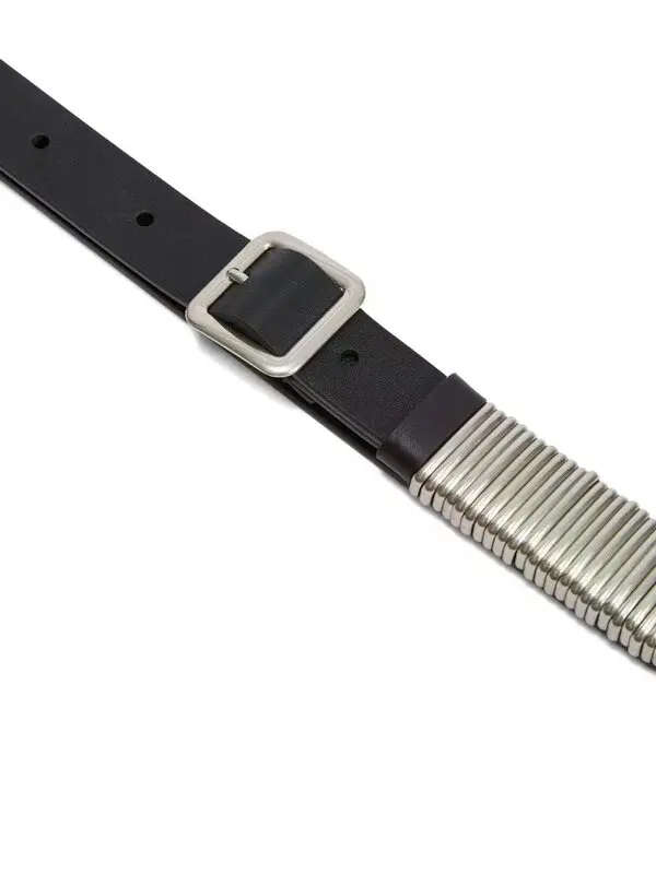 JIL SANDER Metal-ring Leather Belt