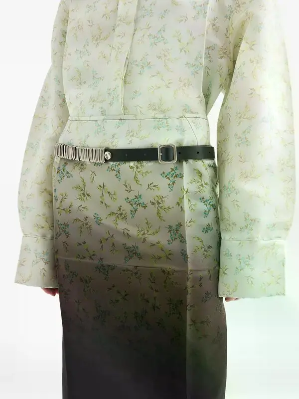 JIL SANDER Metal-ring Leather Belt