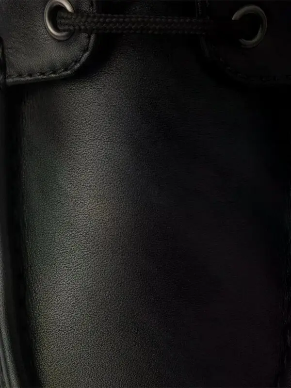 Prada Lace-up Lug-sole Boots - Black