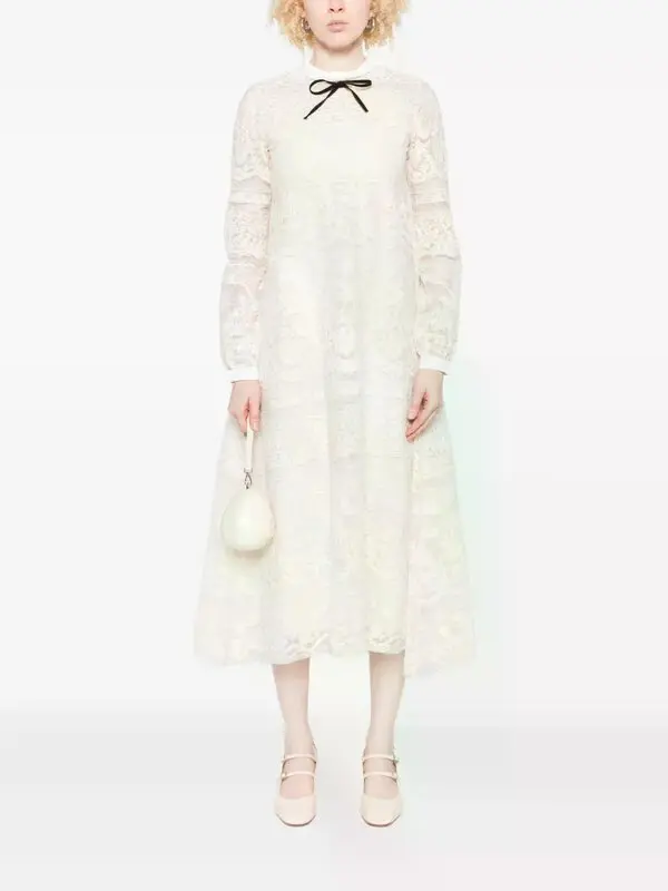 N°21 Lace Bow Maxi Dress