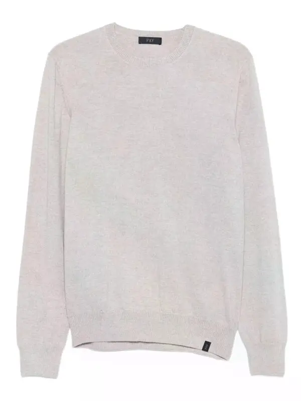 FAY Crew-neck Sweater - Grey