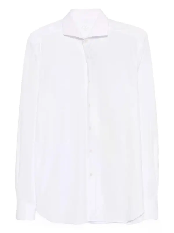 XACUS Spread-collar Wool Shirt