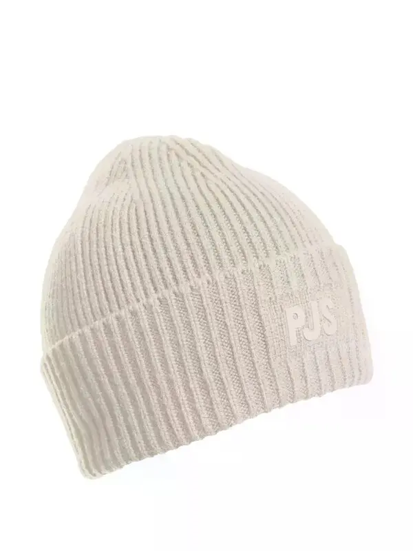 PARAJUMPERS Ribbed Beanie - White