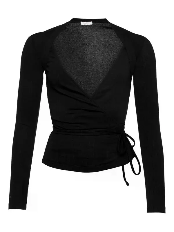 ERES Charlotte Wrap Top - Black