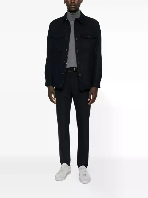 Tagliatore Turtleneck Wool Sweater - Grey