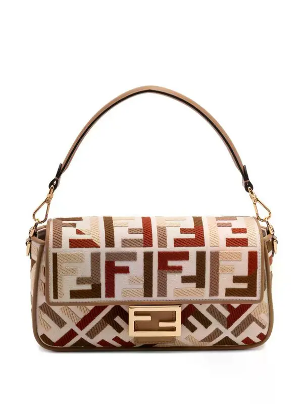 Fendi Medium Baguette Ff-motif Shoulder Bag