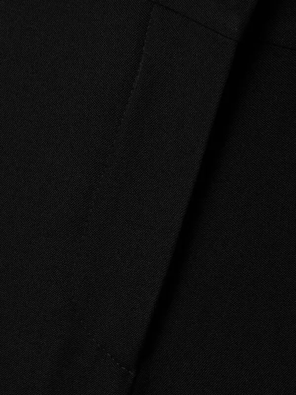 Givenchy Grain De Poudre Wool Flared Pants - Black