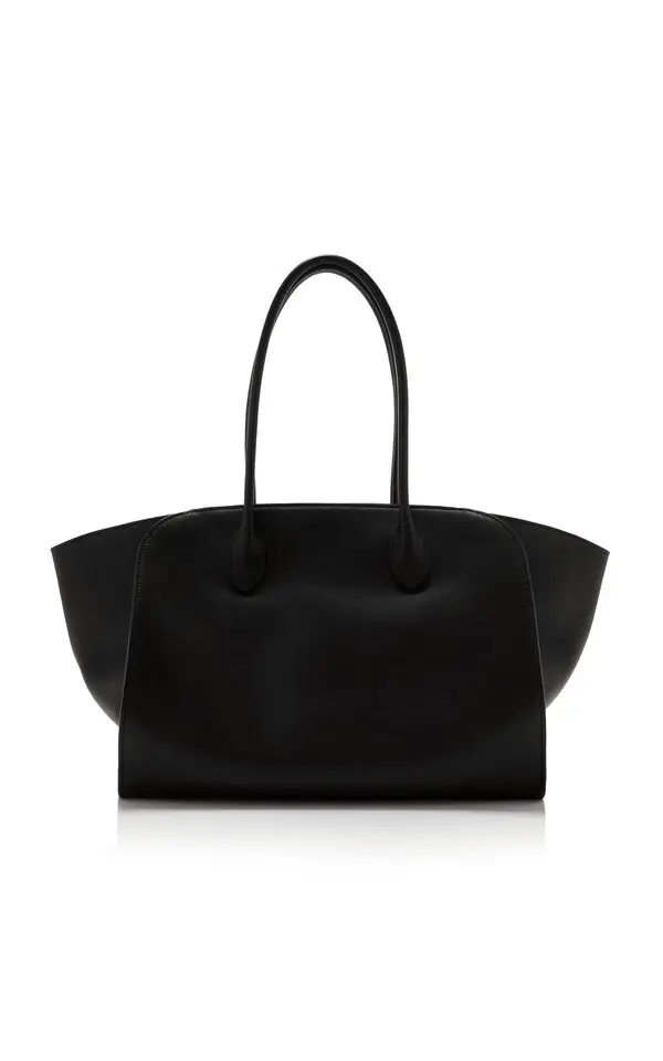 THE ROW Marlo 14 Leather Tote Bag - Black
