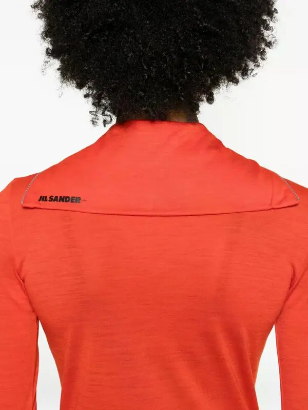JIL SANDER High-neck Zip-front Sweatshirt