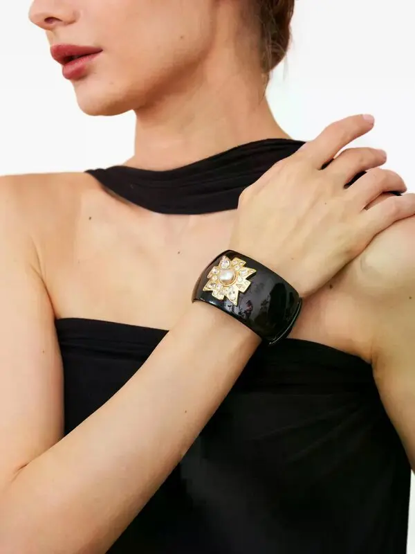 KENNETH JAY LANE Pearl-embellished Bangle Bracelet