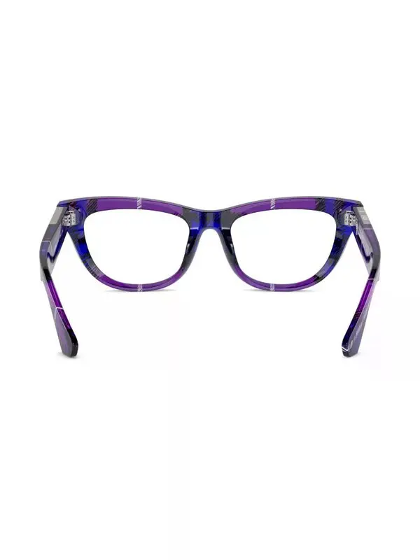 Burberry Check-pattern Cat-eye Glasses