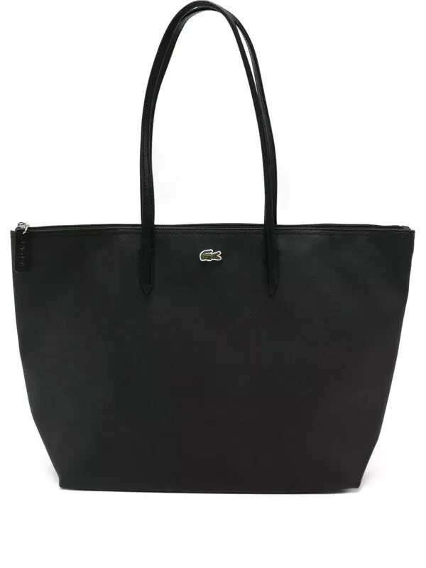 Lacoste Logo-embroidered Tote Bag - Black