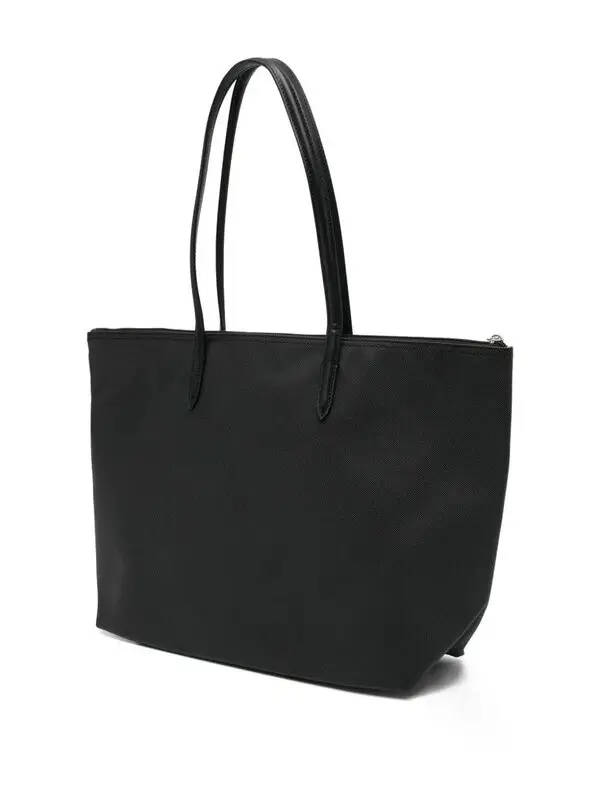 Lacoste Logo-embroidered Tote Bag - Black