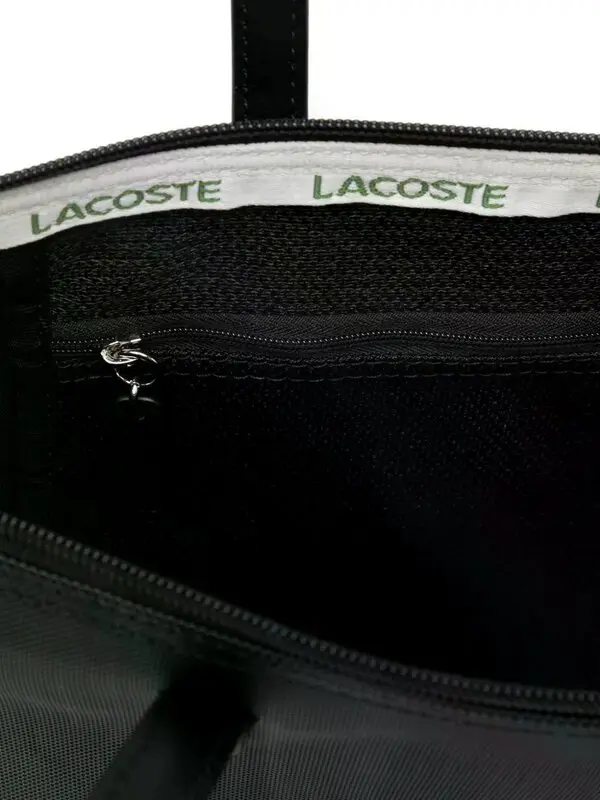 Lacoste Logo-embroidered Tote Bag - Black