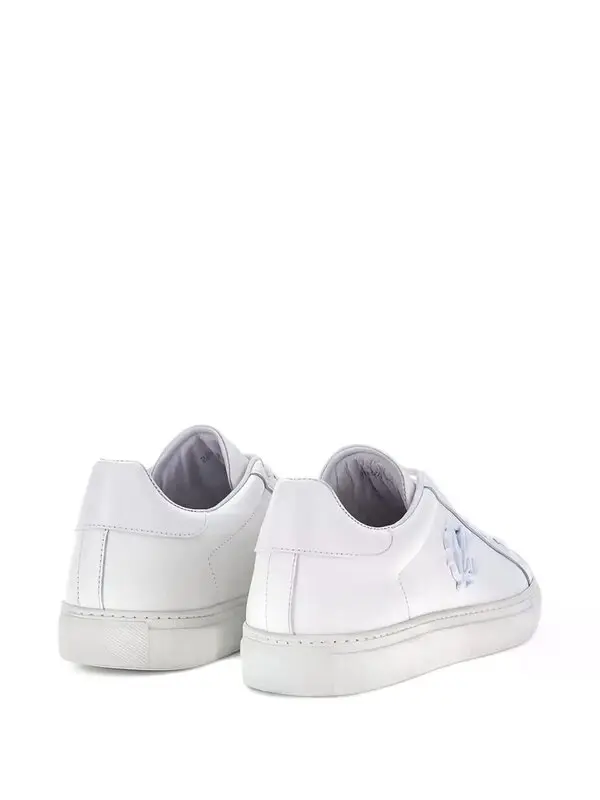 Roberto Cavalli Embossed-logo Leather Sneakers