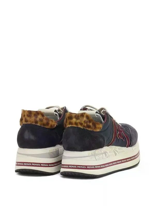 Premiata Leopard-print Suede Sneakers
