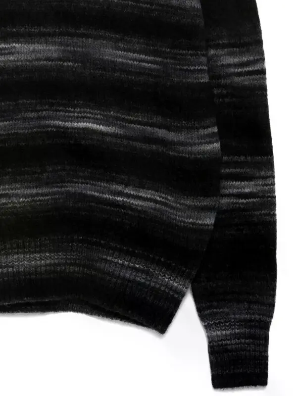 RANRA Striped Crew-neck Sweater