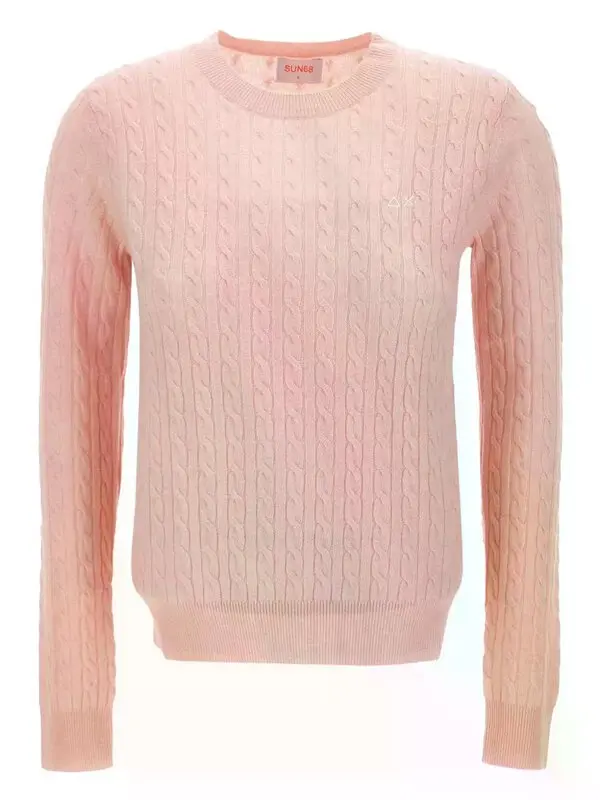 SUN 68 Cable-knit Sweater - Pink