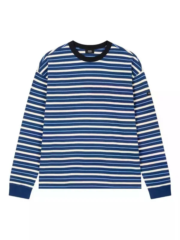 STUDIO TOMBOY Striped Long-sleeved T-shirt - Blue