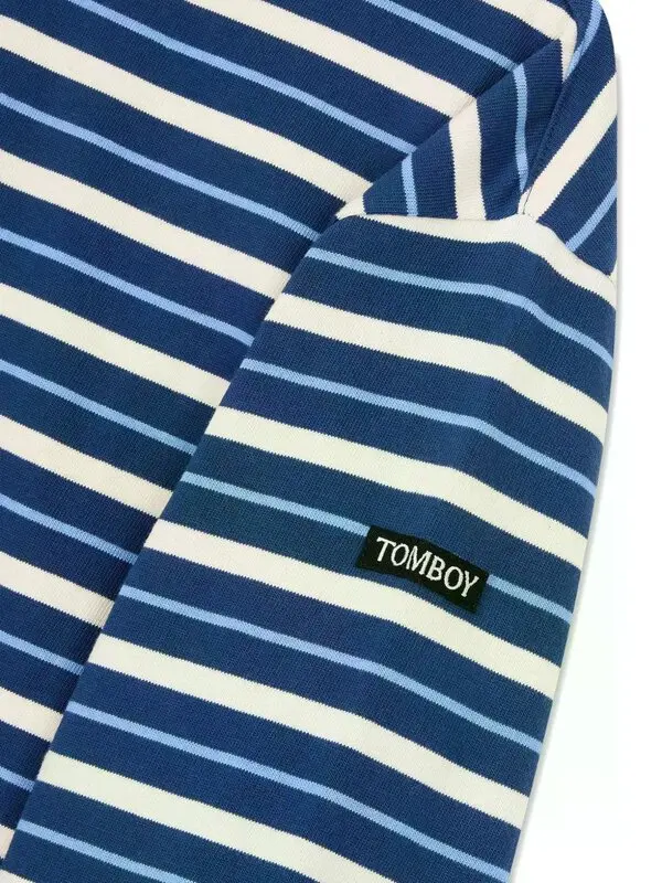 STUDIO TOMBOY Striped Long-sleeved T-shirt - Blue
