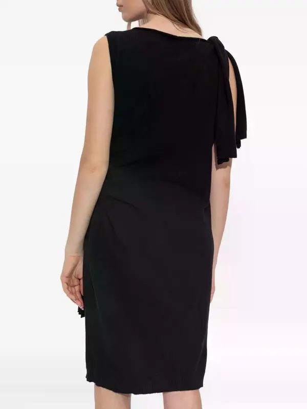 Moschino Sleeveless Knitted Mini Dress - Black