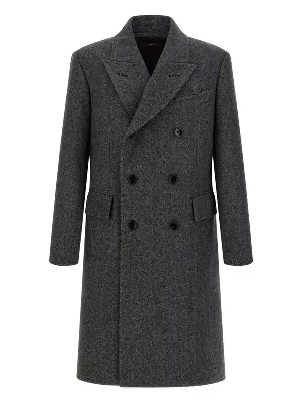 TOM FORD Herringbone Double-breasted Coat
