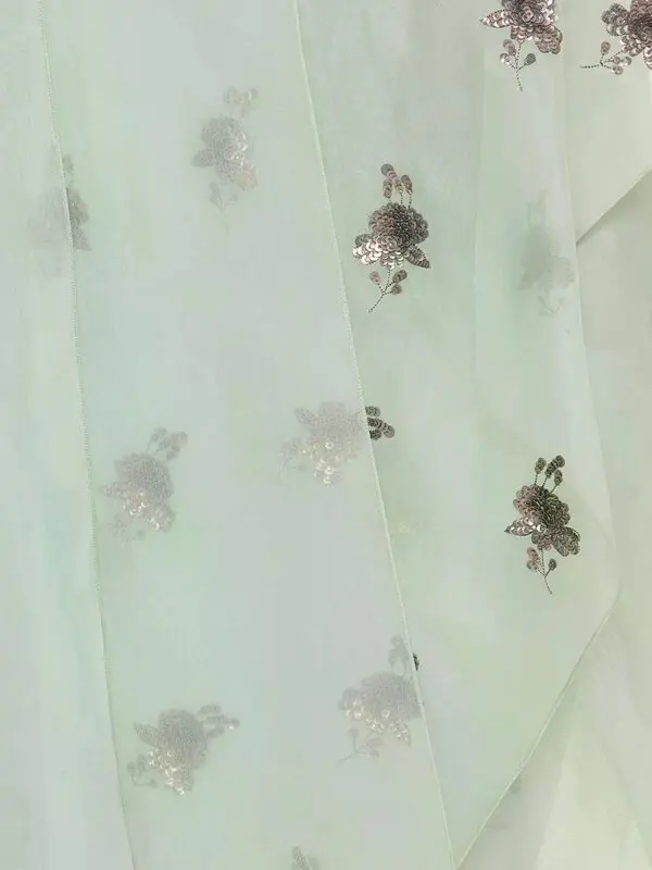 Fendi Asymmetric Sequin-Embellished Dress In Green - 15% Off | Editorialist