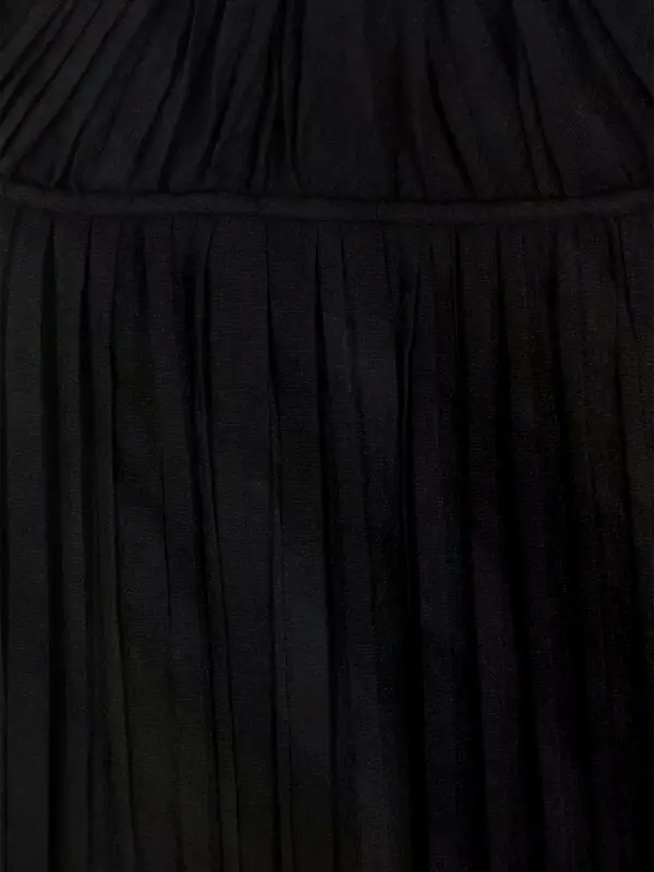 Chloé Off-shoulder Pleated Midi Dress