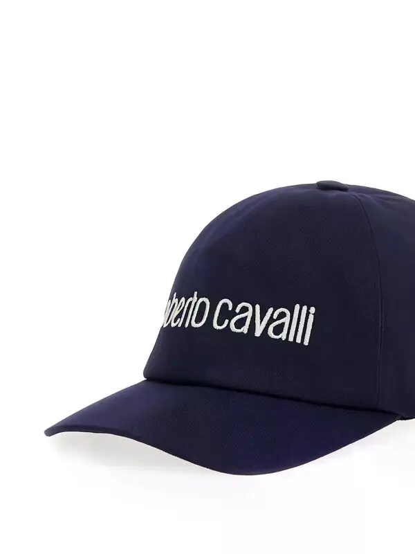 Roberto Cavalli Embroidered Logo Baseball Cap - Blue